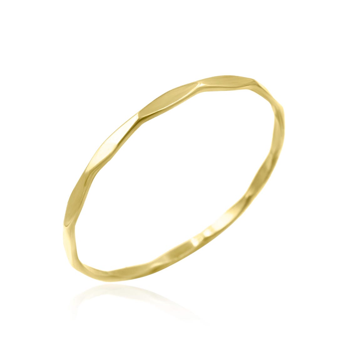Beautiful Design Simple Hand Bangle 18k Gold Plated High Finished Brass ...