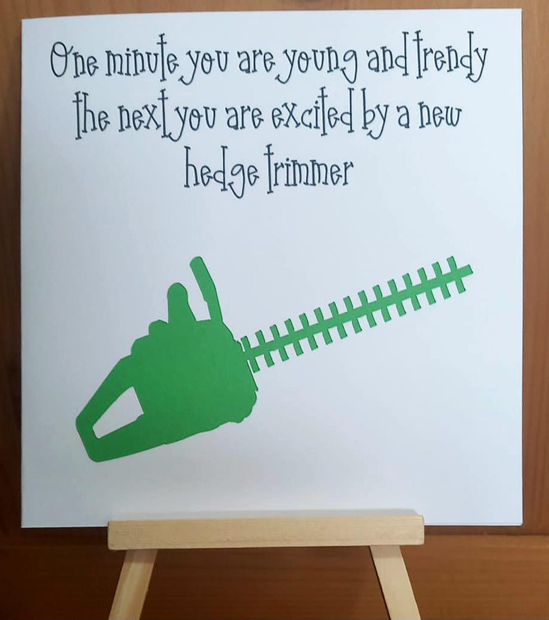 Funny Hedge Trimmer Birthday Card: Handmade Gardening Gift - Etsy