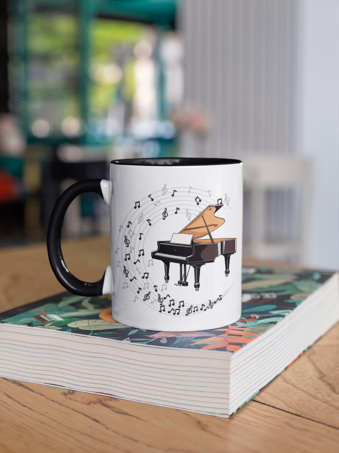 Piano Music Notes Mug - Etsy UK