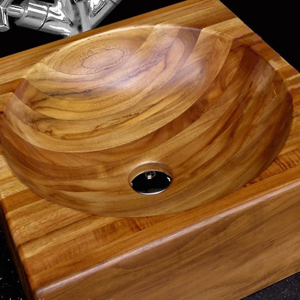 Wood Vessel Sink - Etsy