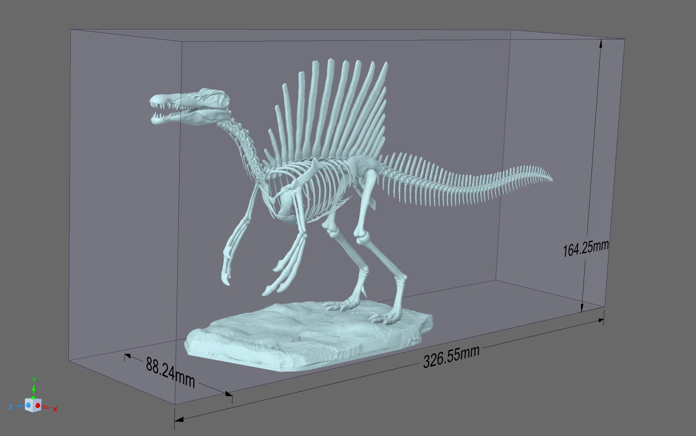 Spinosaurus Skeleton - Full 3D Spinosaurus Dinosaur Bones - Etsy