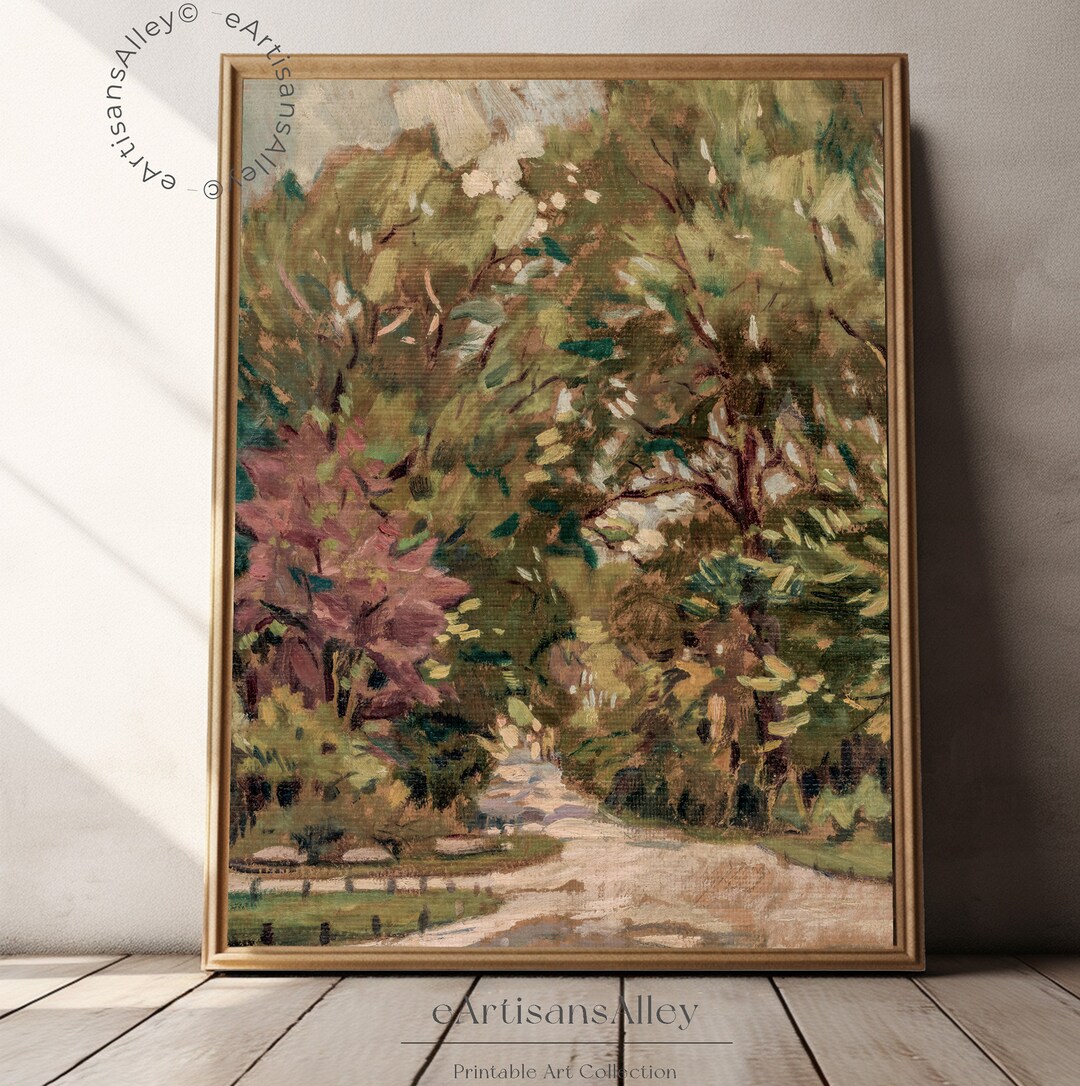 Enchanted Forest Trail | Vibrant Woodland Path Painting | Nature ...