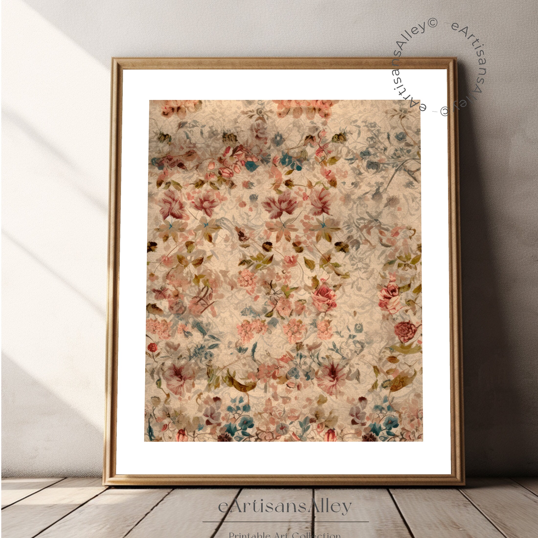 Retro Tapestry Wall Art | PRINTABLE Timeless Neutral Design | Digital ...