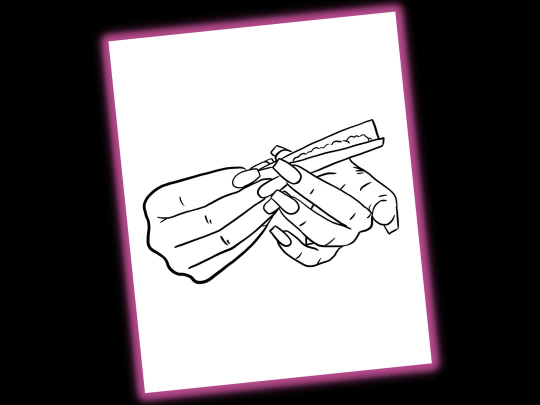 Stoner Coloring Page Weed Coloring Pages Art Therapeutic Coloring Adult ...