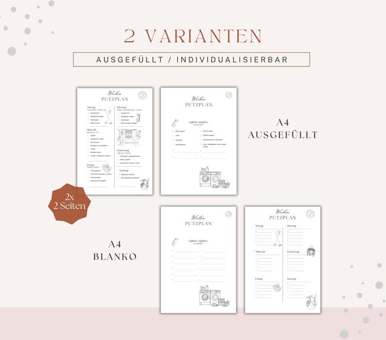 NEW CLEANING PLAN 2025 Weekly Tasks | Household Plan | Instant Download ...