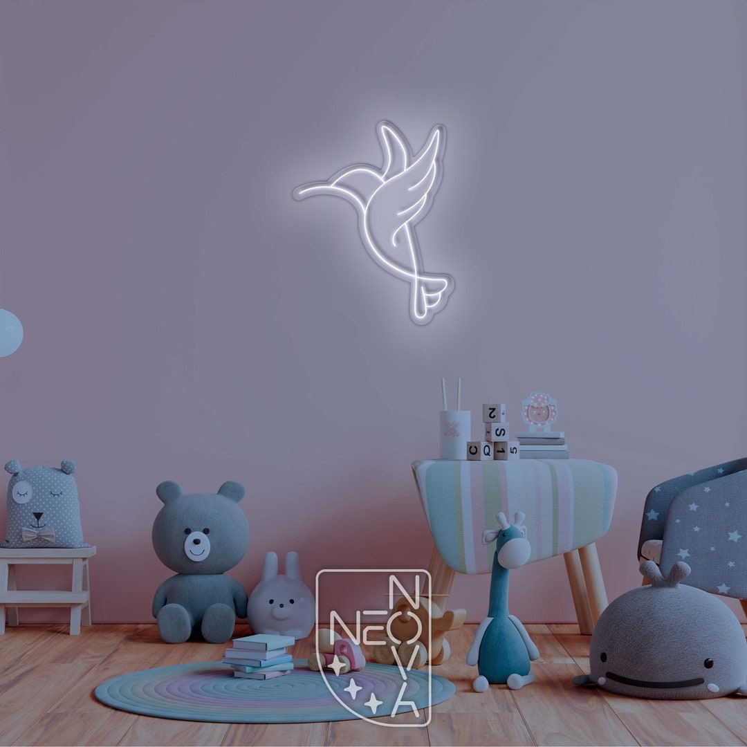 Hummingbird Neon Sign, Animals, Hummingbird Decoration, Bedroom Light ...