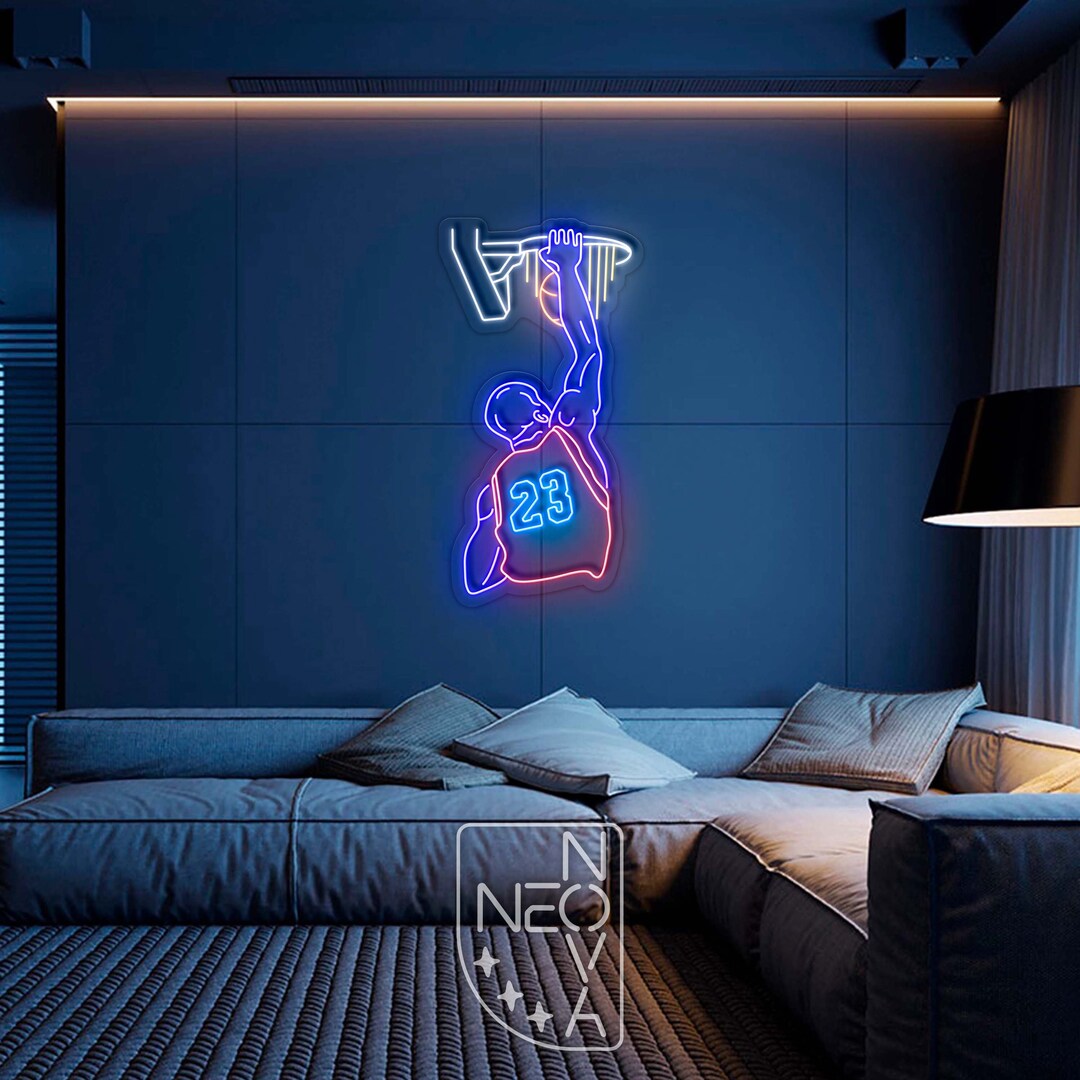 Jordan Neon Sign - LED Neon Sign, Interior Decor, Room Decor, Wall ...