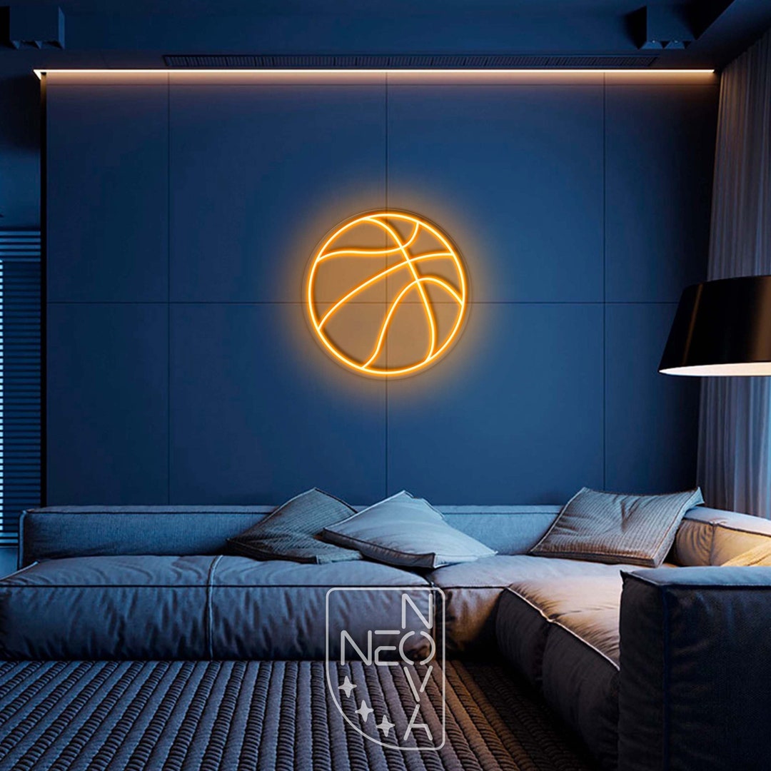 Basketball- LED Neon Sign, Interior Decor, Room Decor, Wall Decor ...