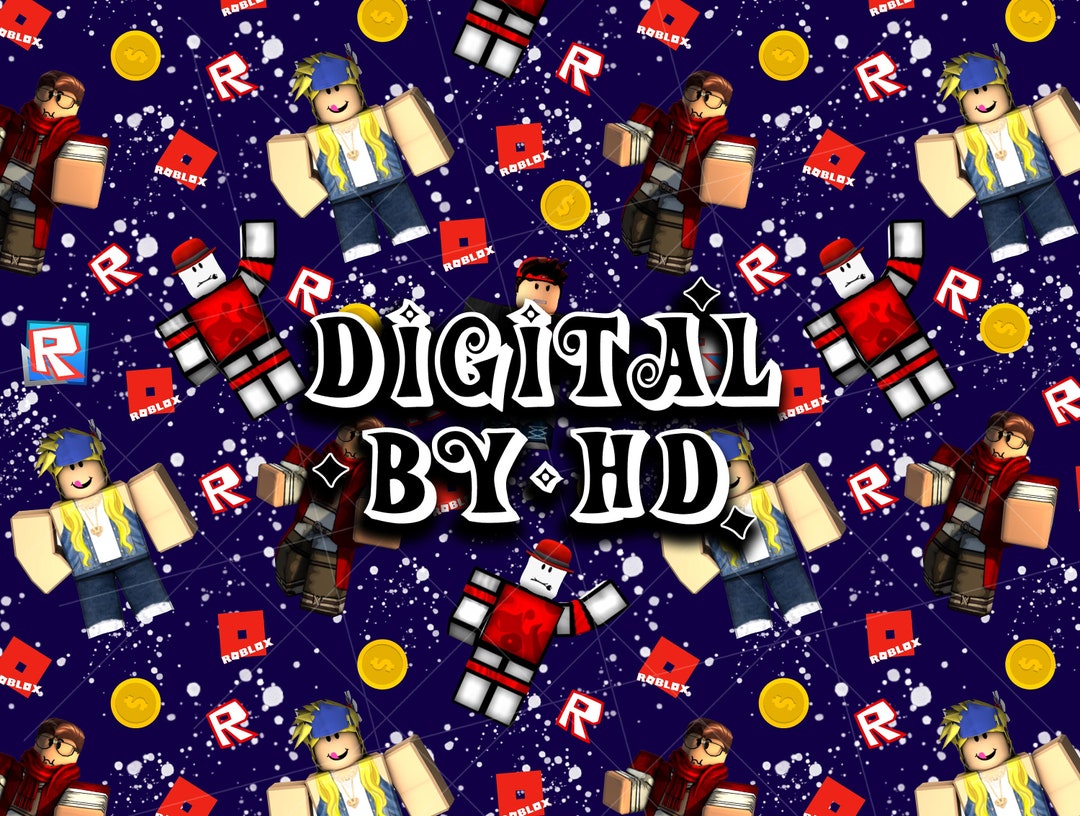 Digital Roblox Seamless Pattern, Instant Download, Repeating File. - Etsy