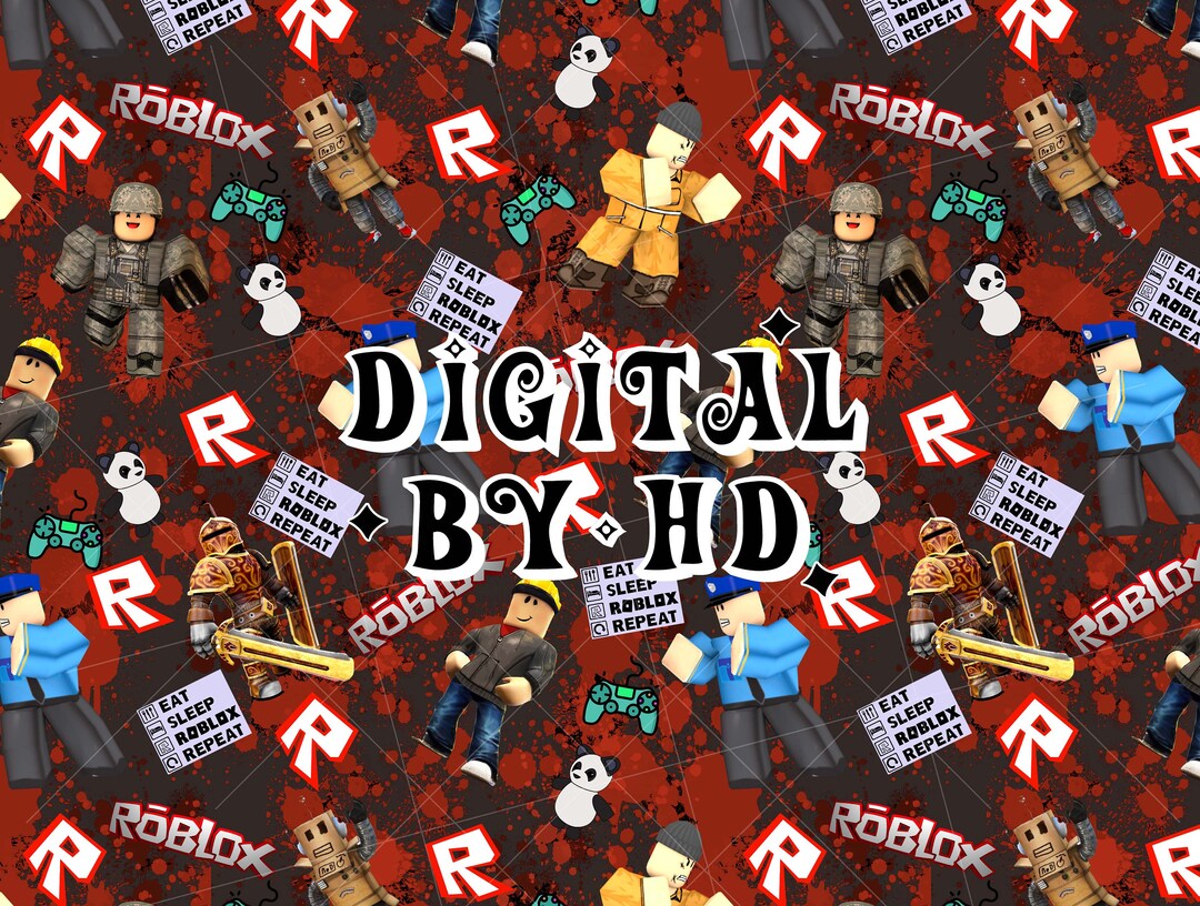Digital Roblox Seamless Pattern, Instant Download, Repeating File - Etsy