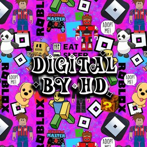 Digital Roblox Seamless Pattern, Instant Download, Repeating File - Etsy