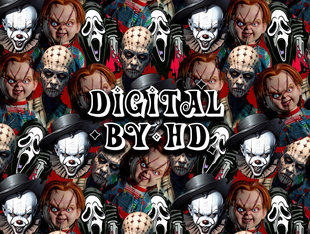 Horror Scary Seamless Pattern, Instant Download, Repeating File - Etsy