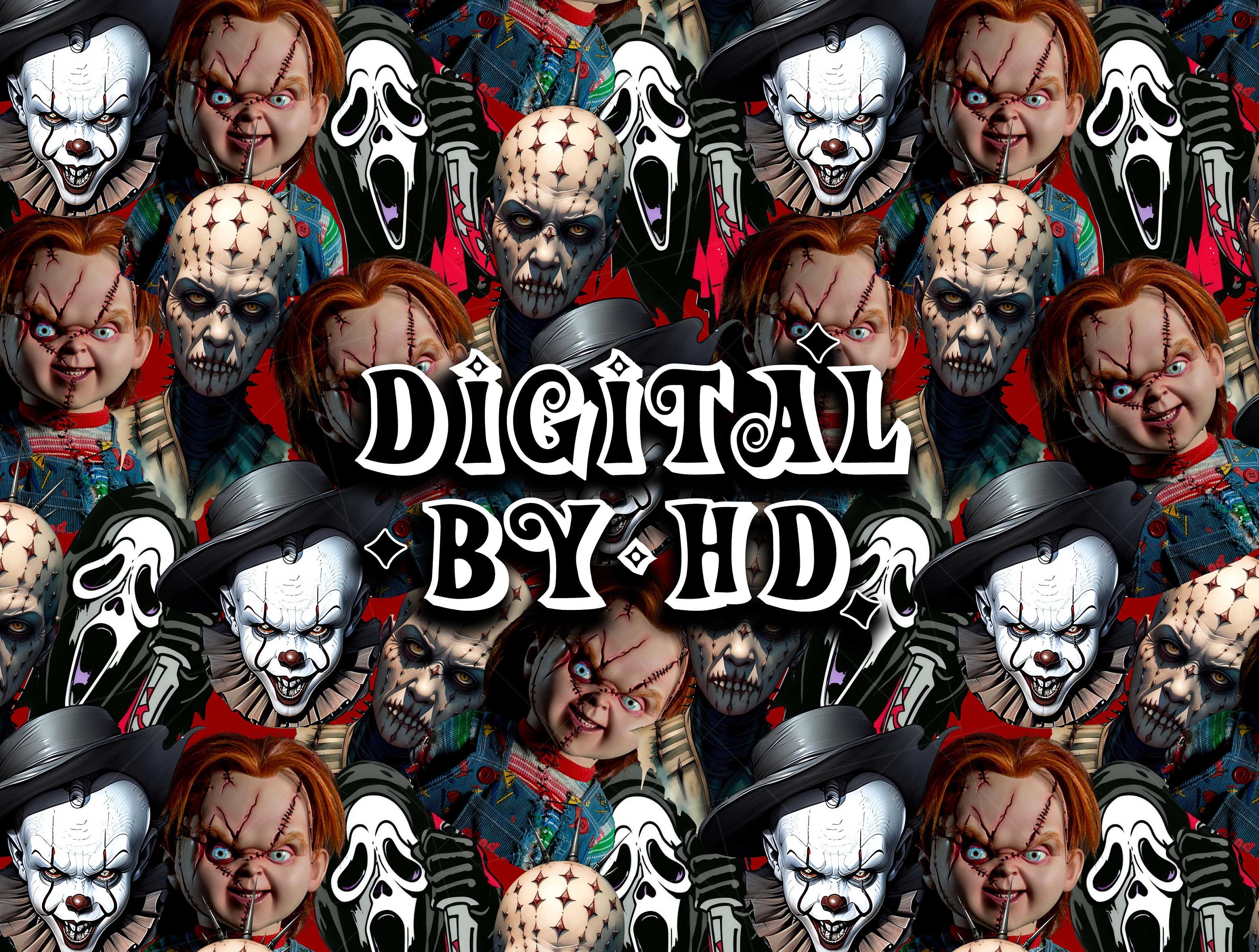 Horror Scary Seamless Pattern, Instant Download, Repeating File - Etsy