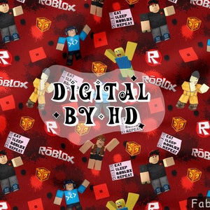Digital Roblox Seamless Pattern, Instant Download, Repeating File. - Etsy