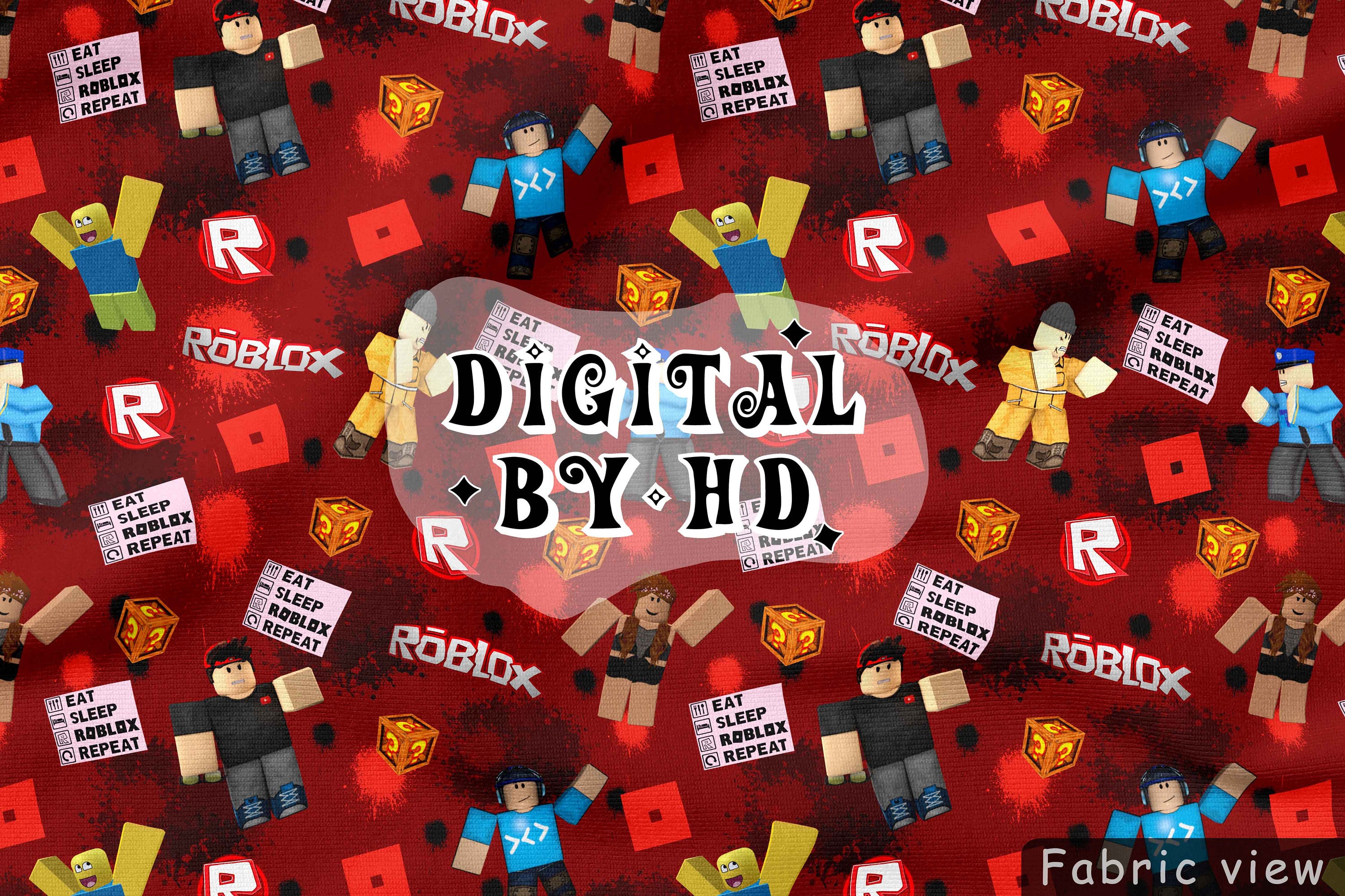 Digital Roblox Seamless Pattern, Instant Download, Repeating File. - Etsy
