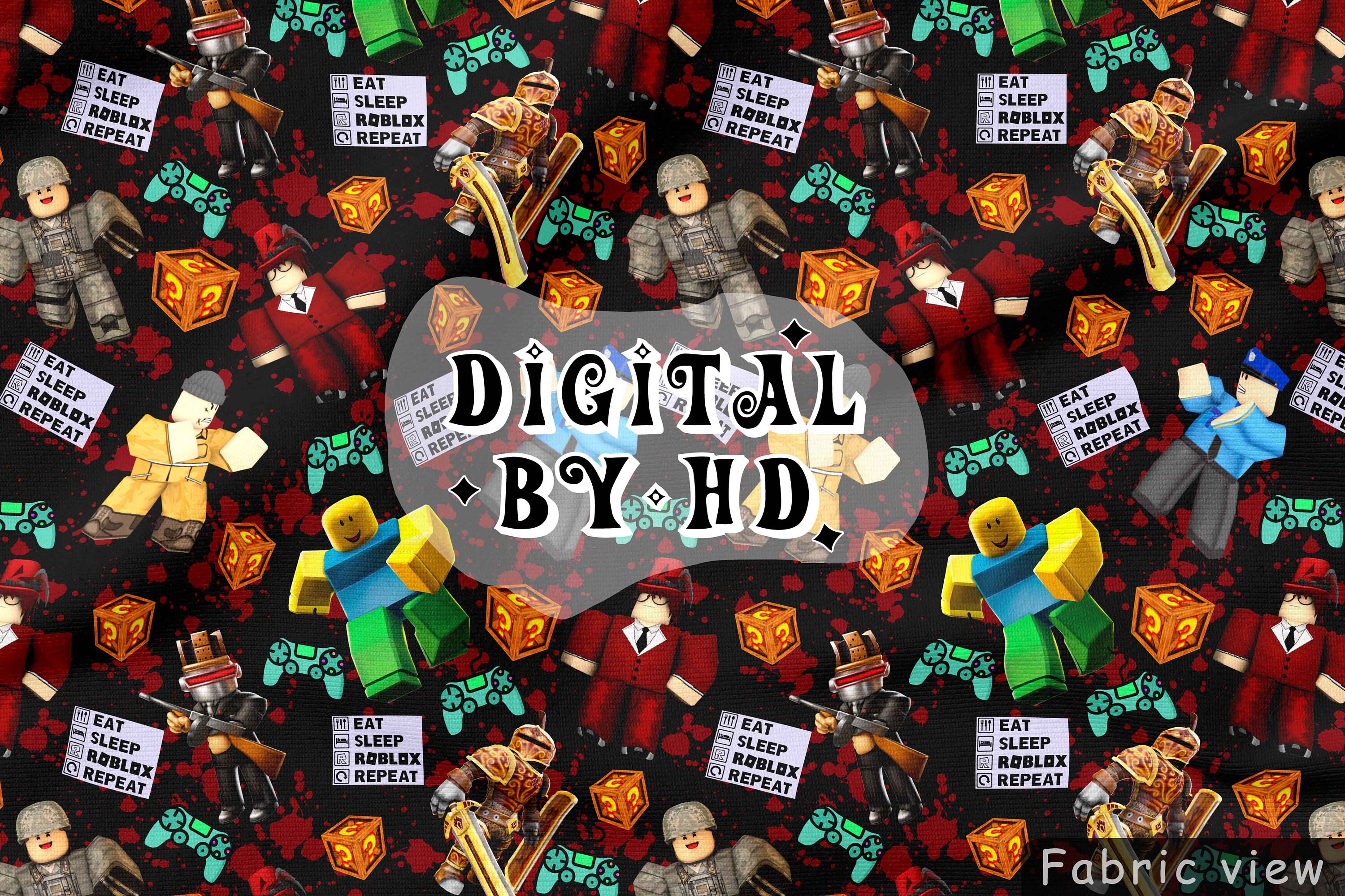 Digital Roblox Seamless Pattern, Instant Download, Repeating File - Etsy