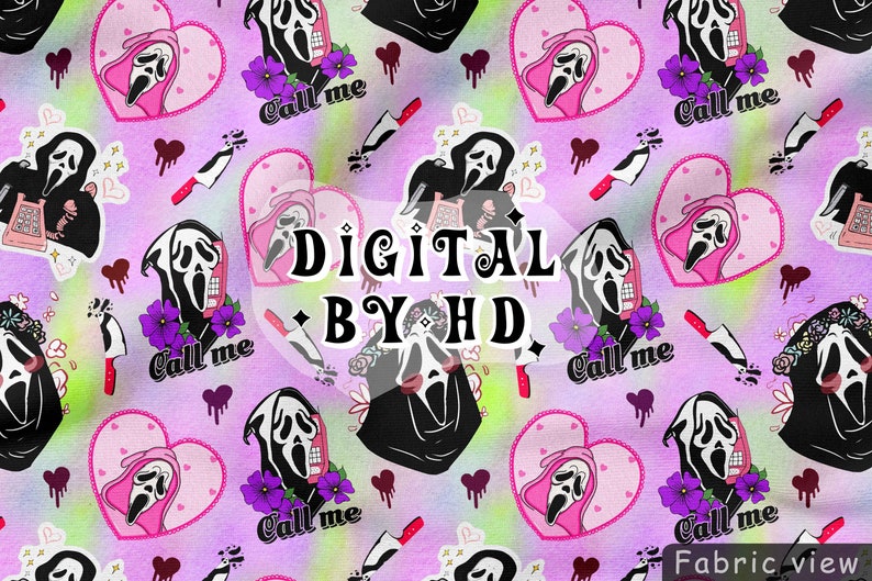 Horror Scream Seamless Pattern, Instant Download, Repeating File. - Etsy