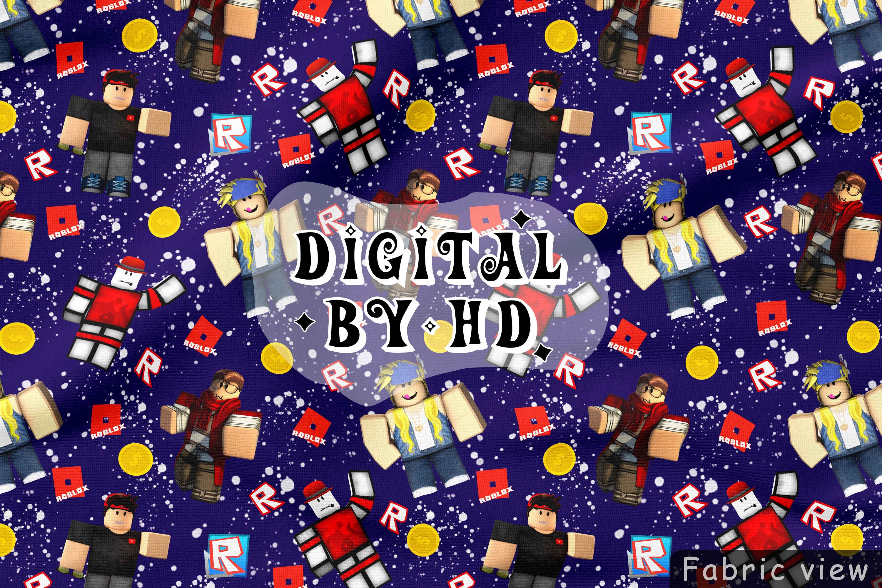 Digital Roblox Seamless Pattern, Instant Download, Repeating File. - Etsy