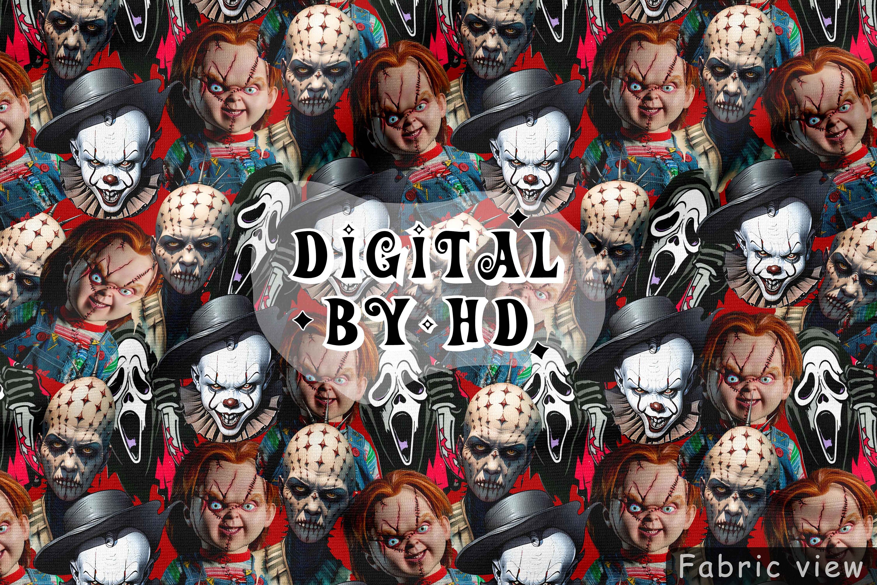 Horror Scary Seamless Pattern, Instant Download, Repeating File - Etsy