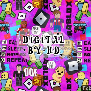 Digital Roblox Seamless Pattern, Instant Download, Repeating File - Etsy