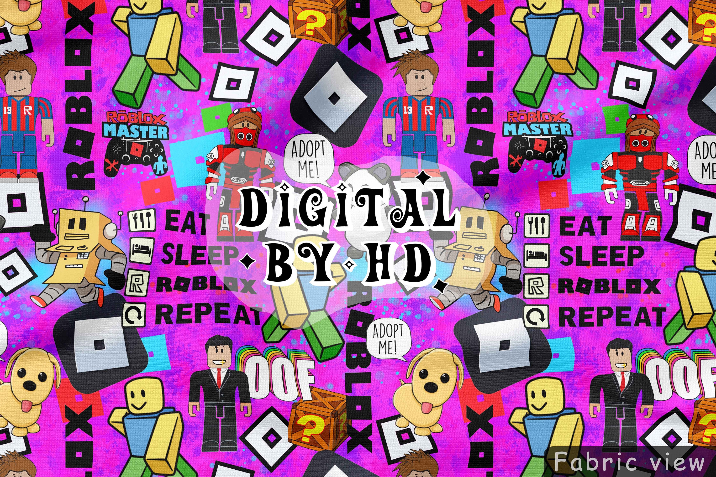 Digital Roblox Seamless Pattern, Instant Download, Repeating File - Etsy
