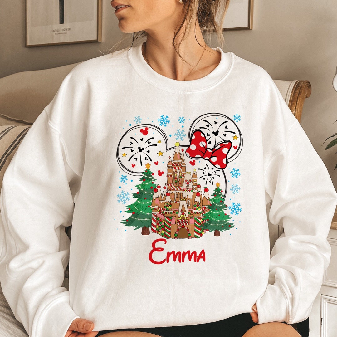 Vintage Disney Gingerbread Castle Sweatshirt Disney Christmas - Etsy