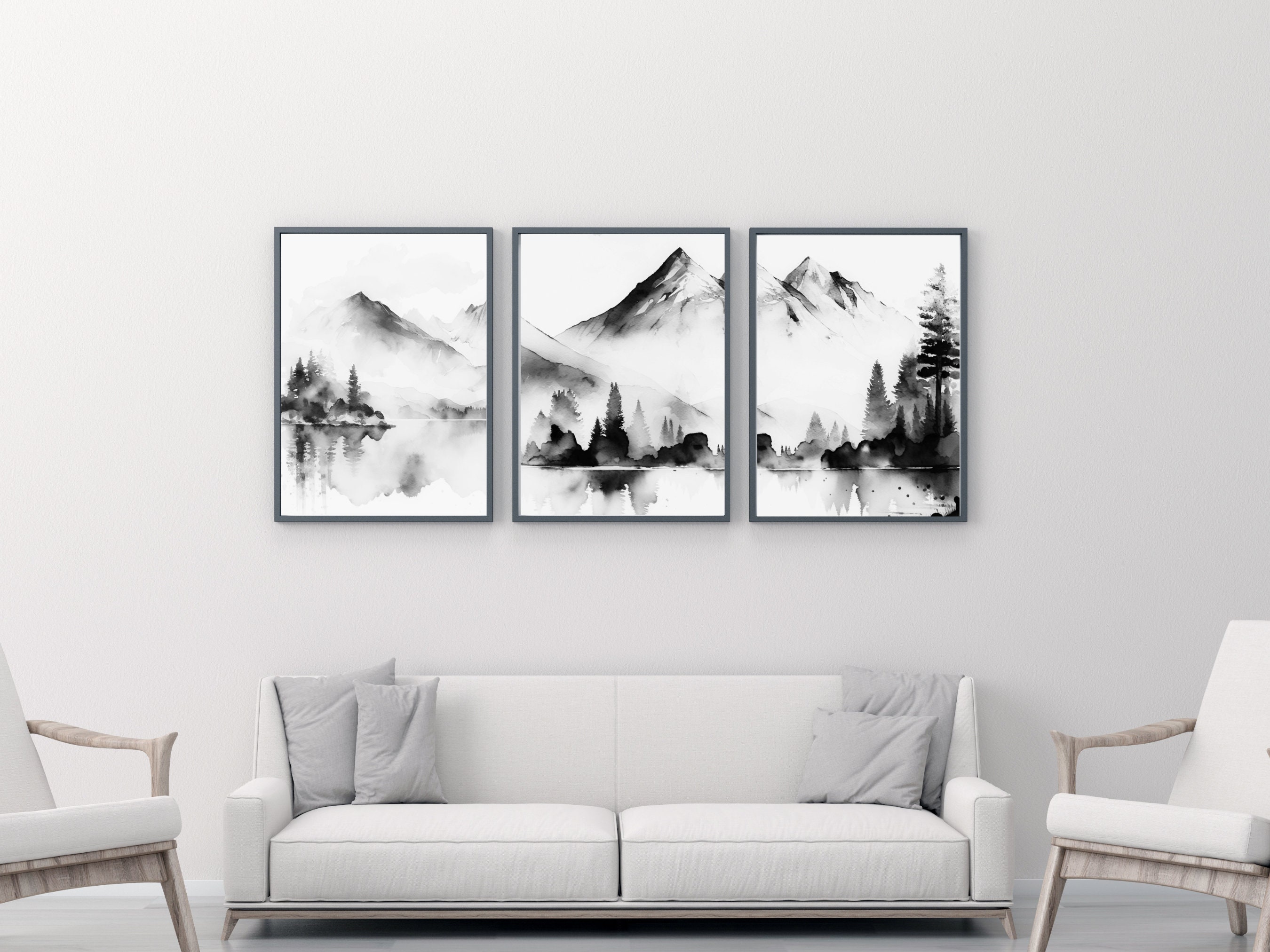 Psychology Therapy Office Landscape Decor Digital Wall Art Prints ...