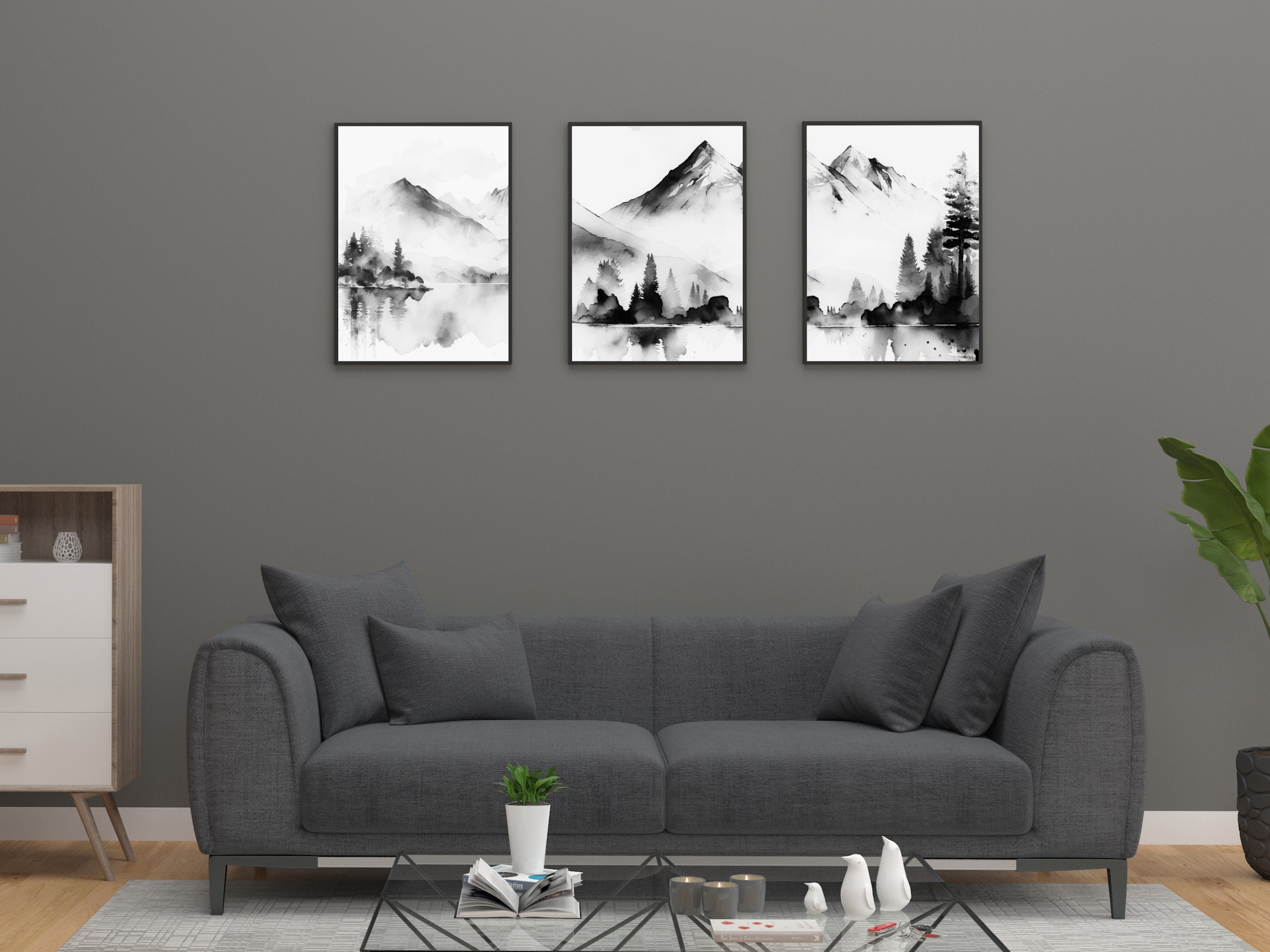 Psychology Therapy Office Landscape Decor Digital Wall Art Prints ...