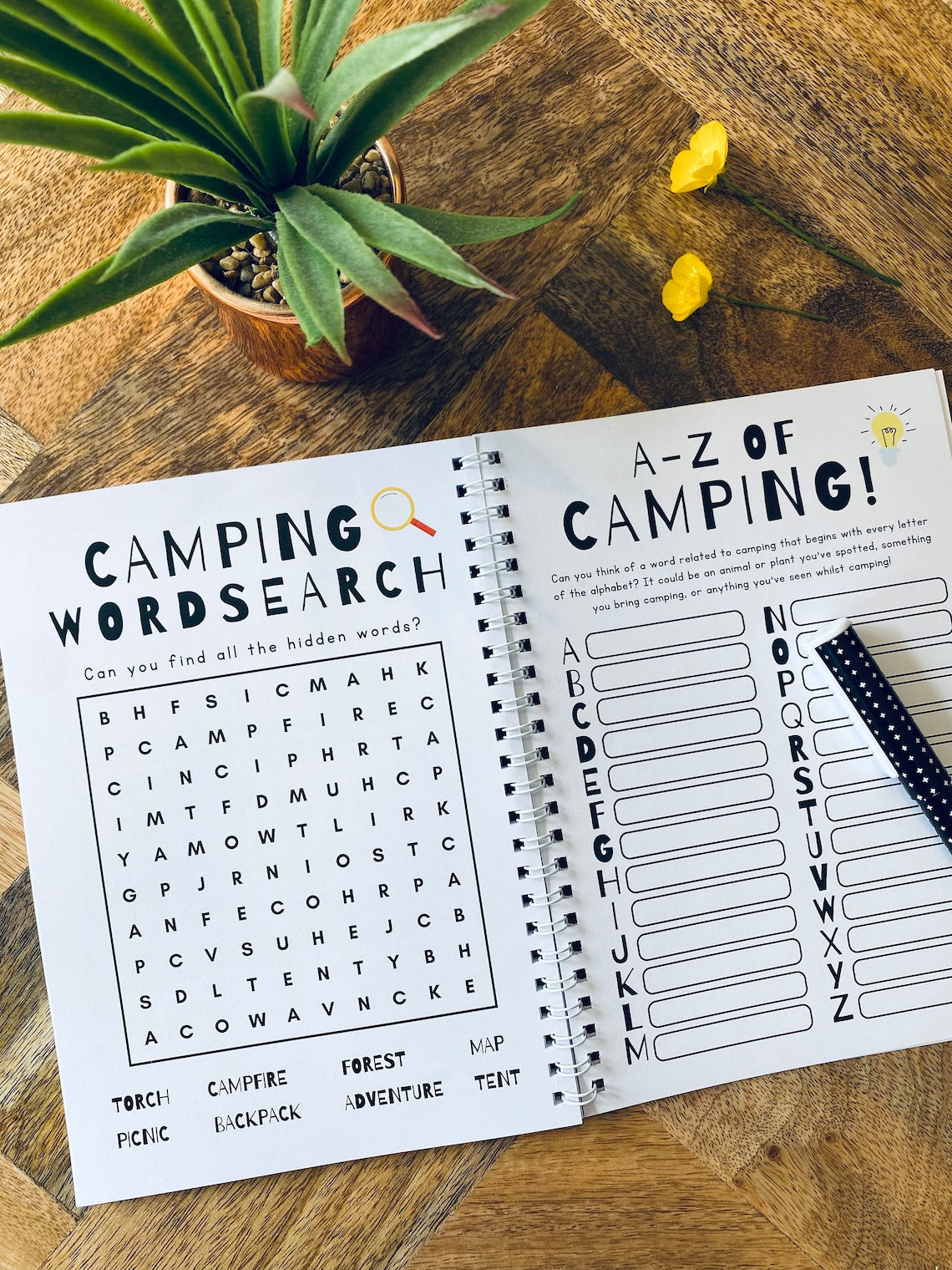 Kids Camping Journal / Diary and Activity Book for Remembering - Etsy