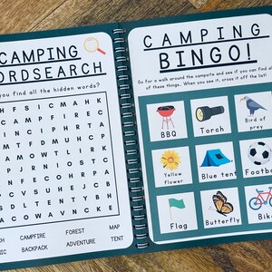Kids Camping Journal / Diary and Activity Book for Remembering All ...