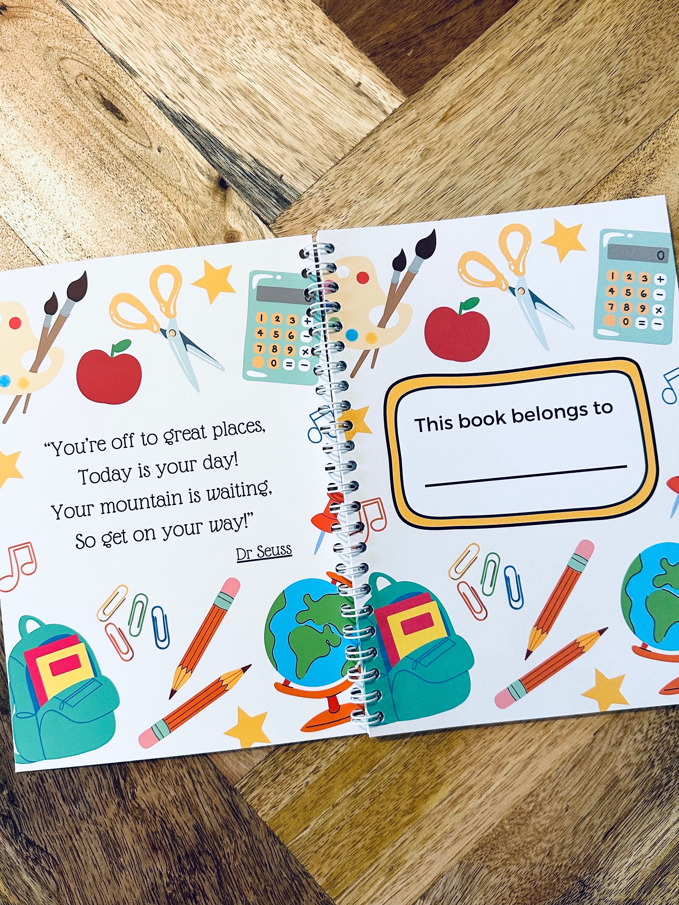 Scottish Version * - A5 School Memory Year Record Book Memories Journal ...