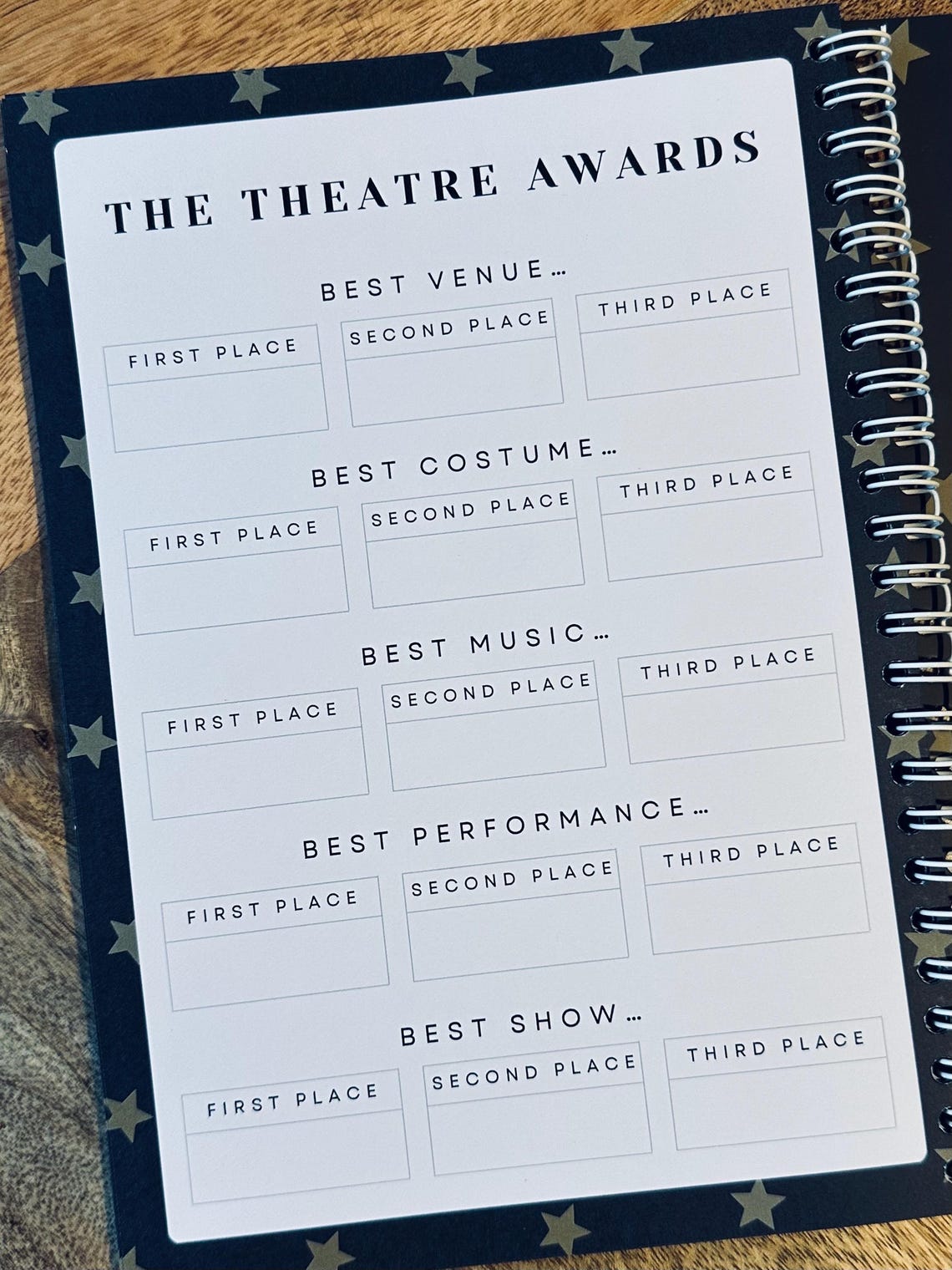 A5 Theatre Review Journal With Prompts - 25 Reviews - Gift for Musical ...