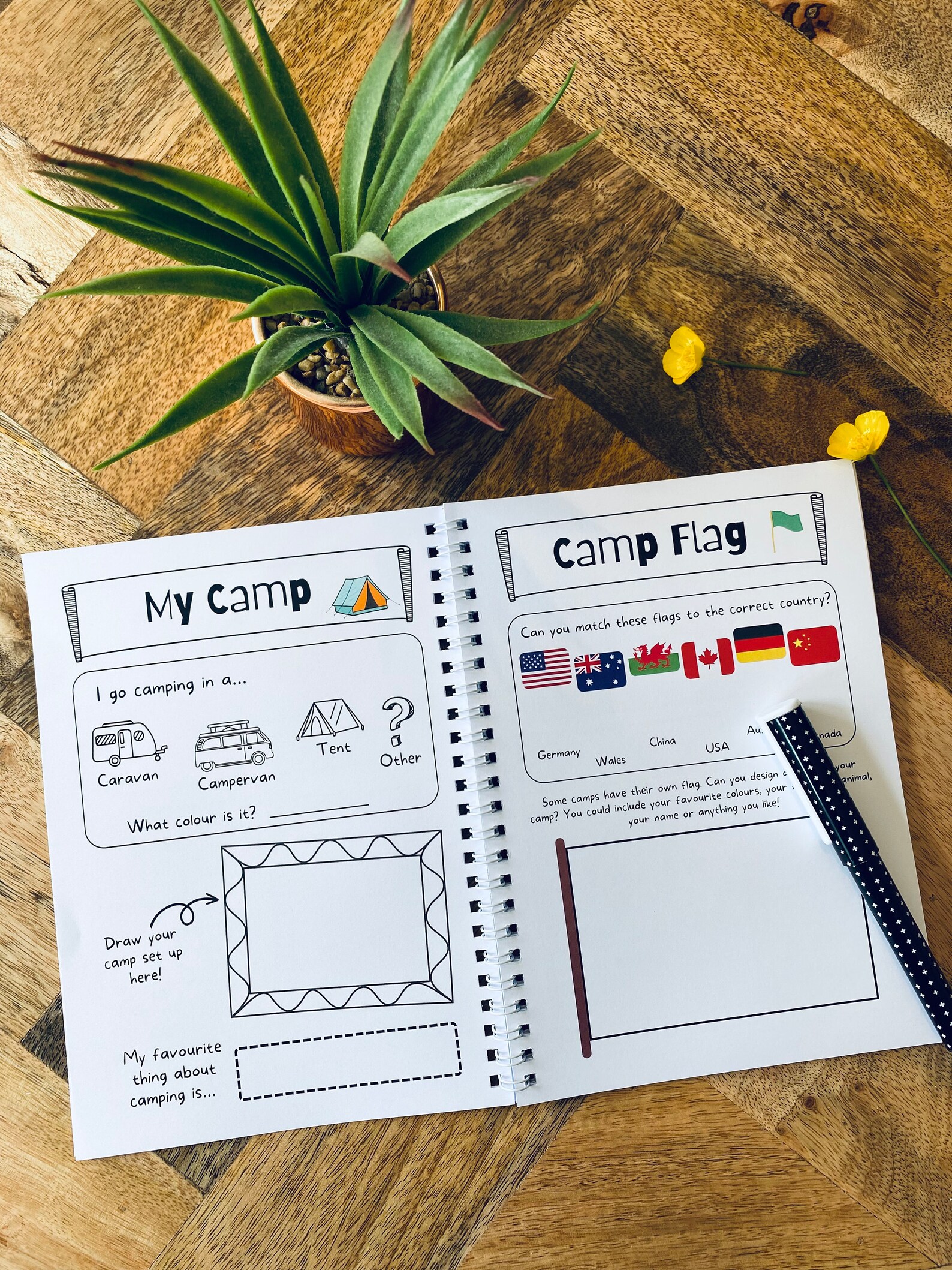 Kids Camping Journal / Diary and Activity Book for Remembering - Etsy