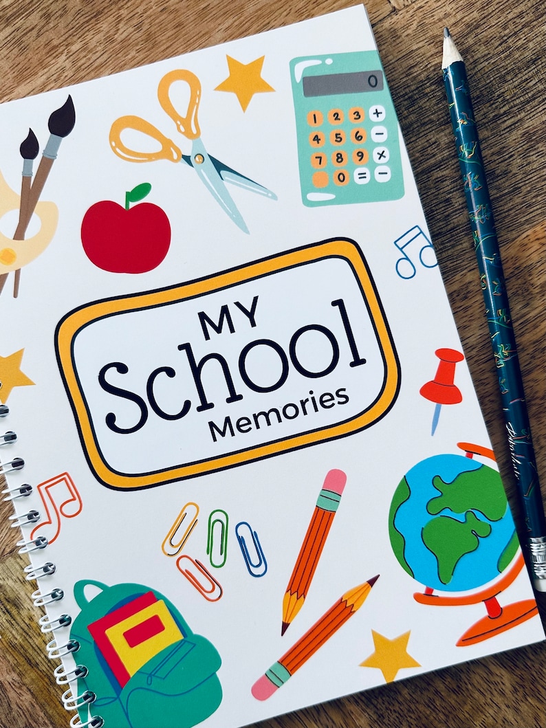 Scottish Version * - A5 School Memory Year Record Book Memories Journal ...