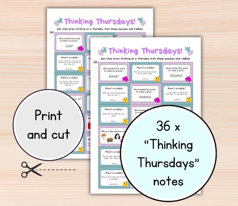 Printable Lunchbox Notes - 200+ Kids' Affirmations & Jokes (digital ...