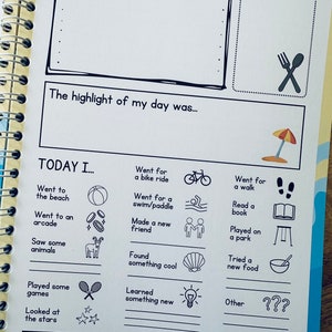 A5 Kids Holiday Travel Journal - Diary Book - Fill in With Prompts for ...