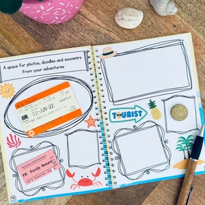 A5 Kids Holiday Travel Journal - Diary Book - Fill in With Prompts for ...