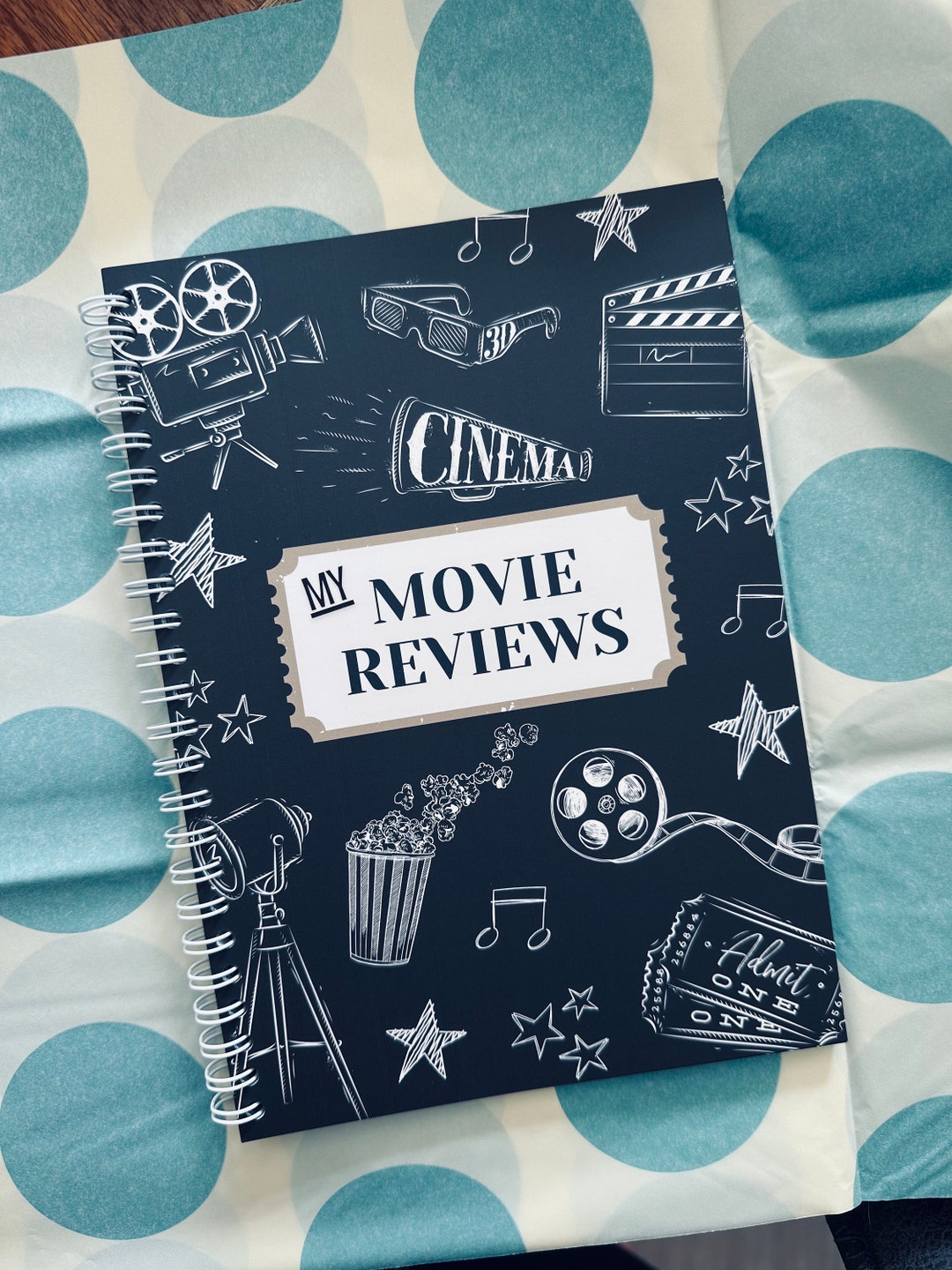 A5 Movie Review Journal With Prompts - 50 Reviews - Gift for Film Fan ...