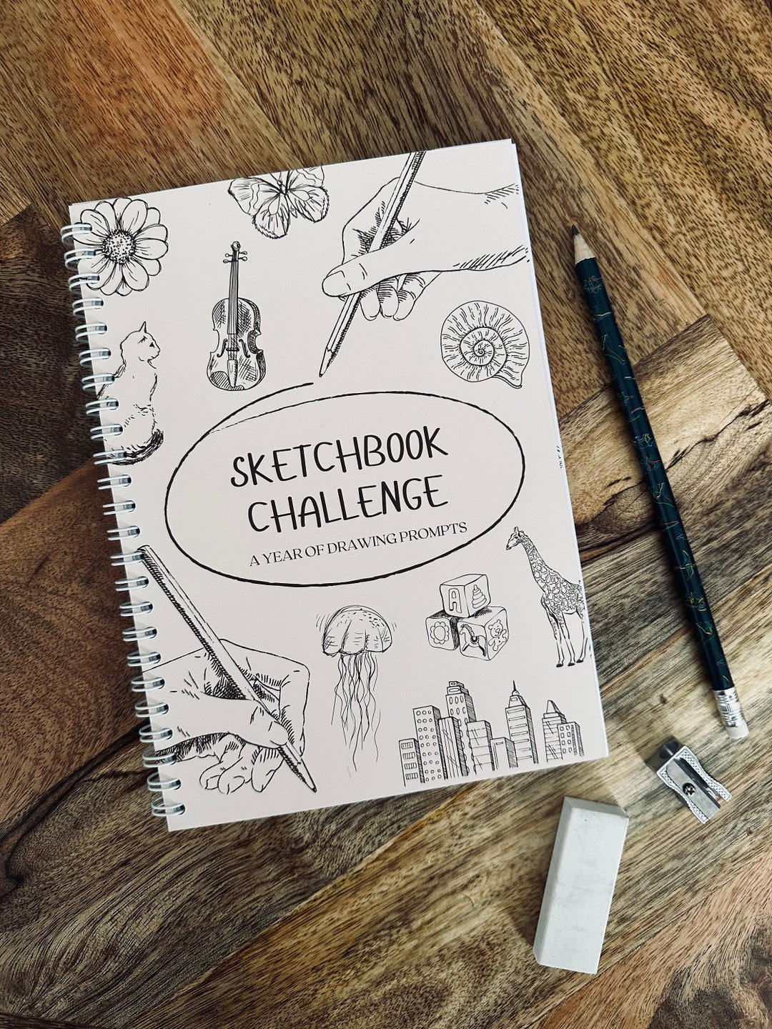 A5 Sketchbook Challenge - Drawing Prompts for a Year - for Teens ...