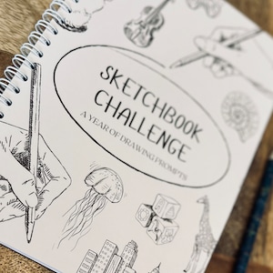 A5 Sketchbook Challenge - Drawing Prompts for a Year - for Teens ...