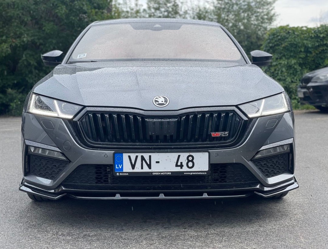 For Skoda Octavia RS Vrs NX 2023 Front Bumper Lip Splitter Wing Addon ...