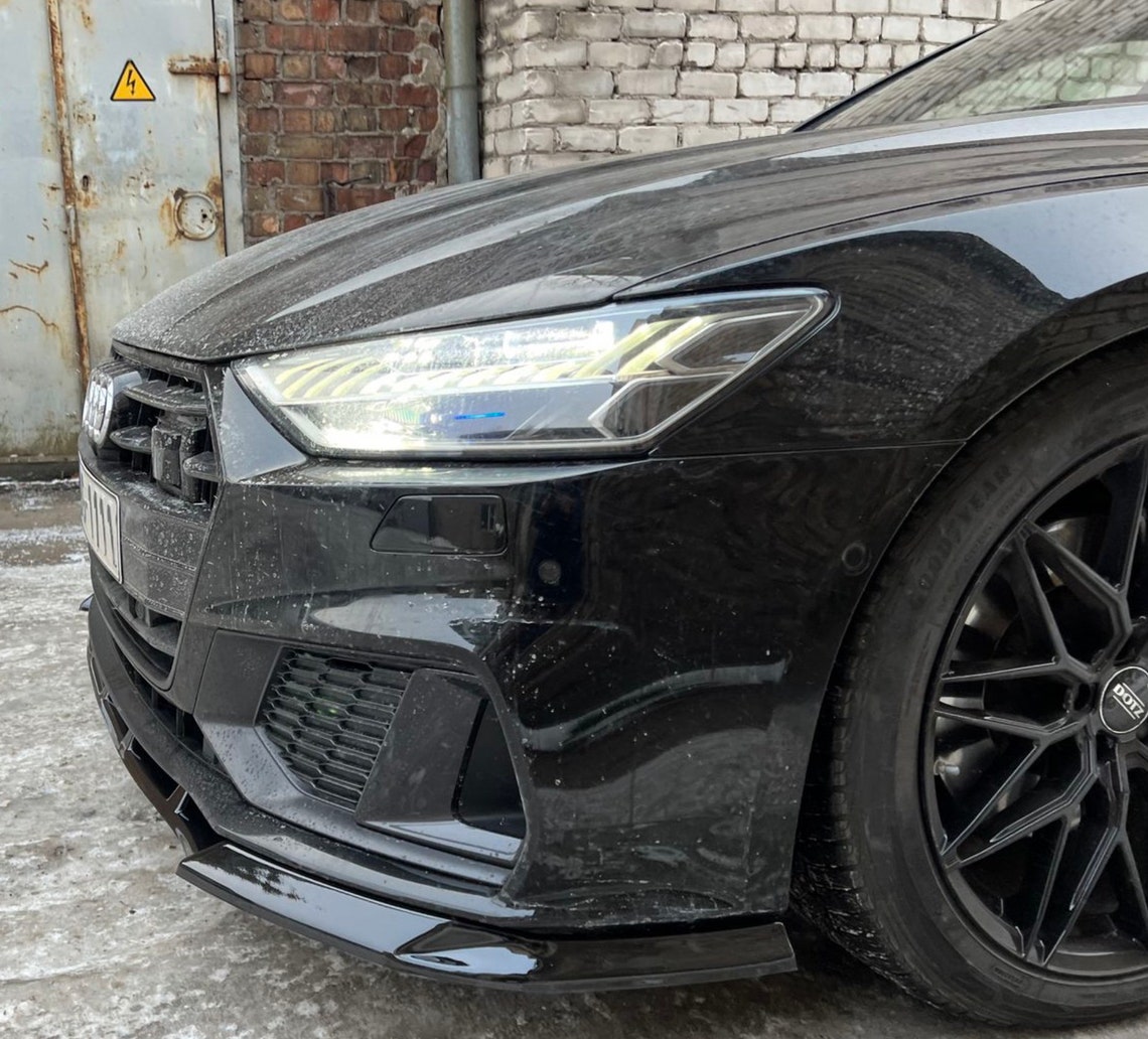 For Audi A7 S-line and S7 Luxury Design Front Bumper Lip Splitter Wing ...