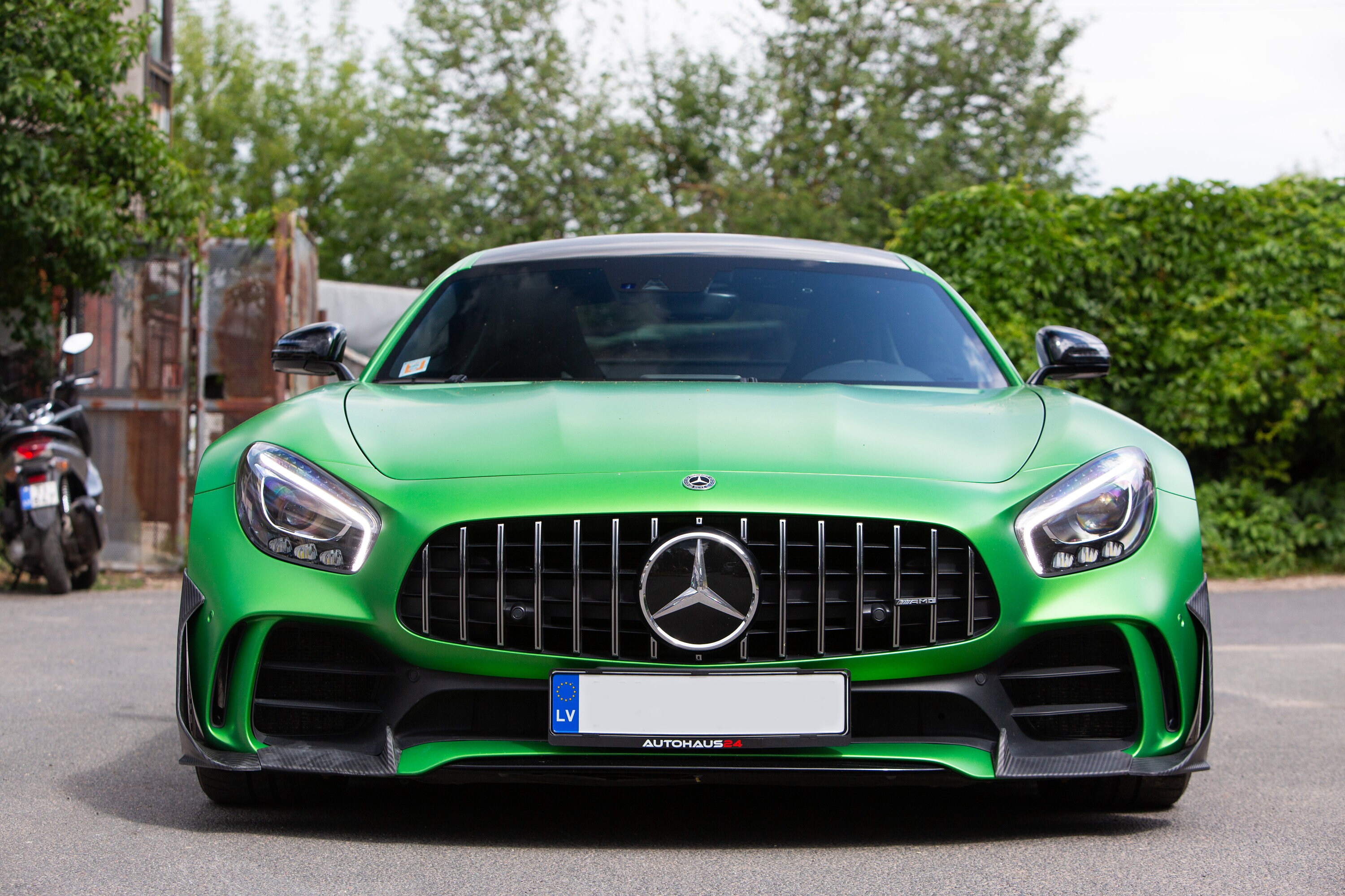 For Mercedes AMG GTR Coupe Front Bumper Agressive Addon Lip Spoiler ...