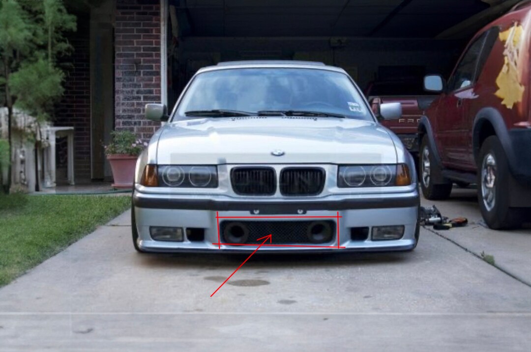 For 3 Series 1990 1997 E36 M Sport Front Bumper Lower Grill With Air ...