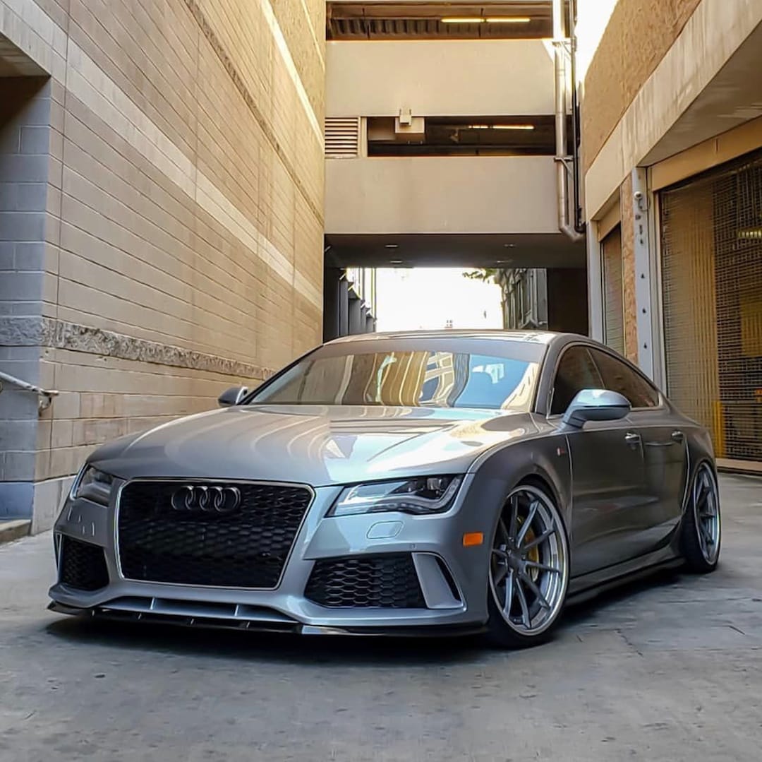 For Audi RS7 C7 Abs Lip Splitter Luxury Design Front Bumper Addon ...