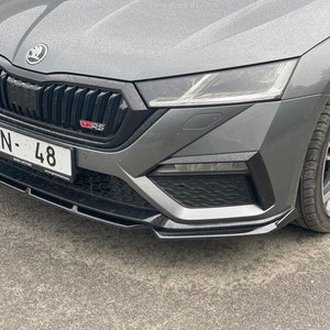 For Skoda Octavia RS Vrs NX 2023 Front Bumper Lip Splitter Wing Addon ...