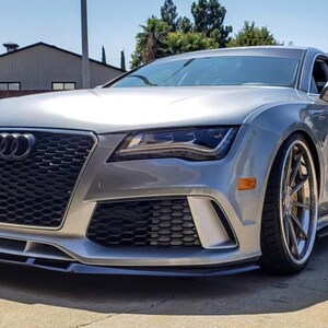 For Audi RS7 C7 Abs Lip Splitter Luxury Design Front Bumper Addon ...