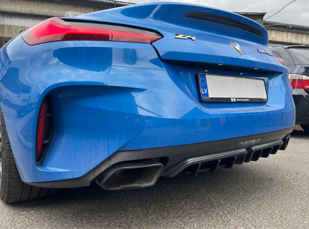 For BMW Z4 G29 M Sport Rear Bumper Diffuser With Fins Upgrade ...