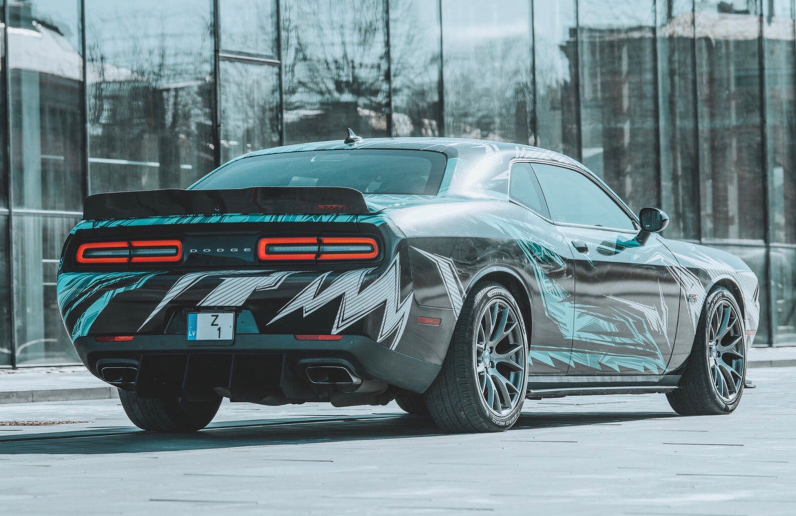 For Dodge Challenger 15-20 RS MOTORSPORT GTR GT3 Diffuser Exclusive and ...