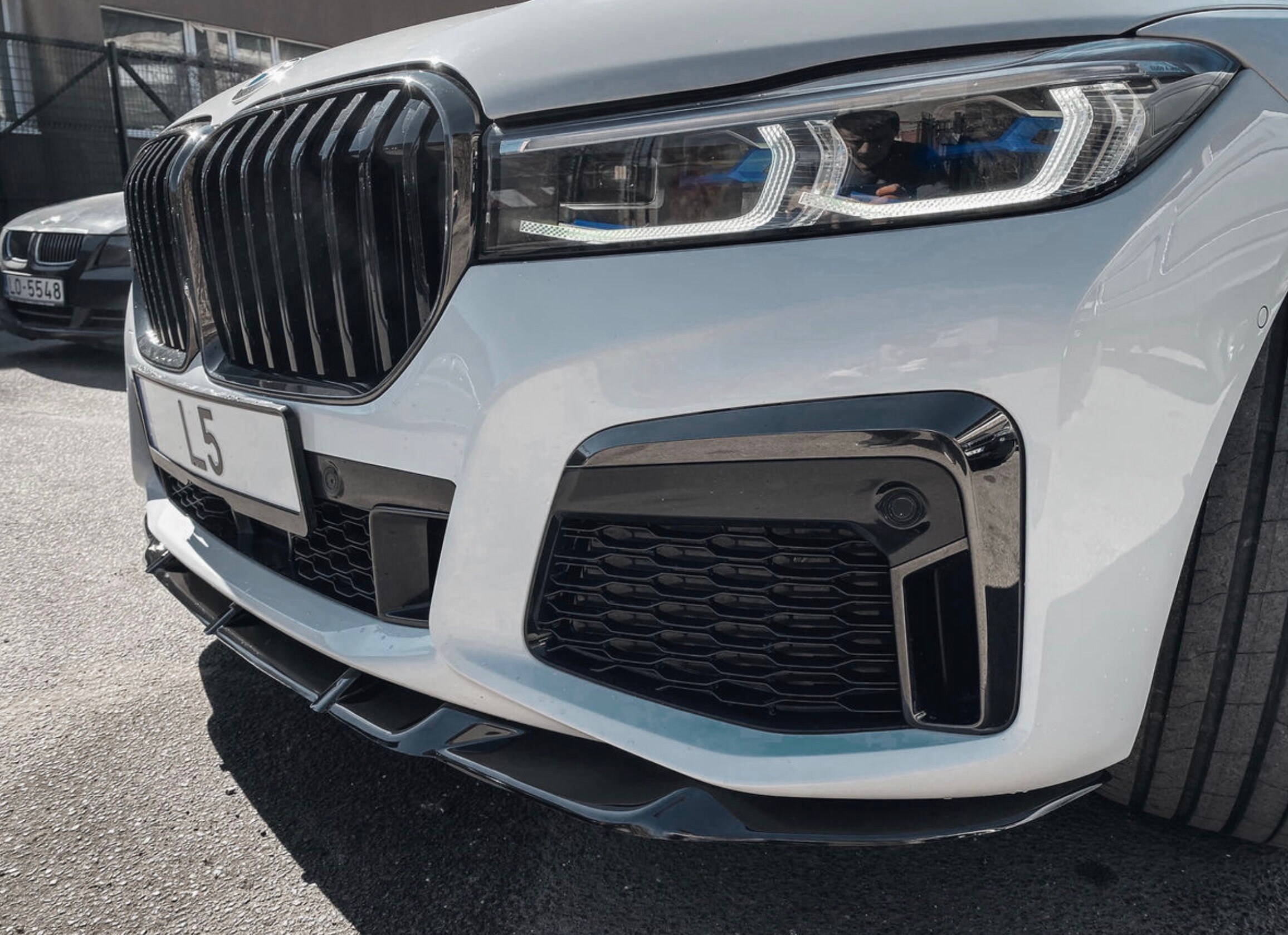 For 7 Series M Sport G11 G12 LCI Front Bumper Lower Spoiler Lip ...